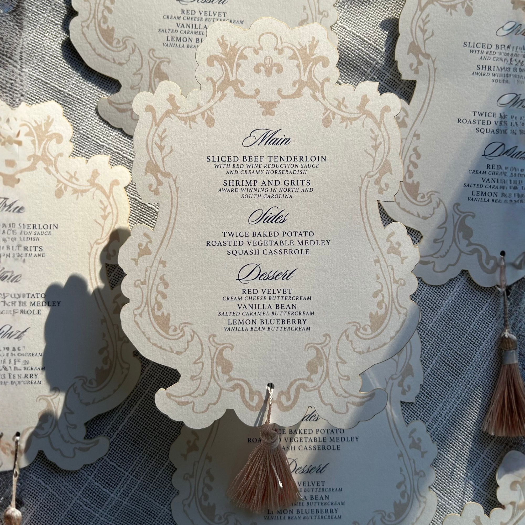 Baroque Menus – Unspoken Designs